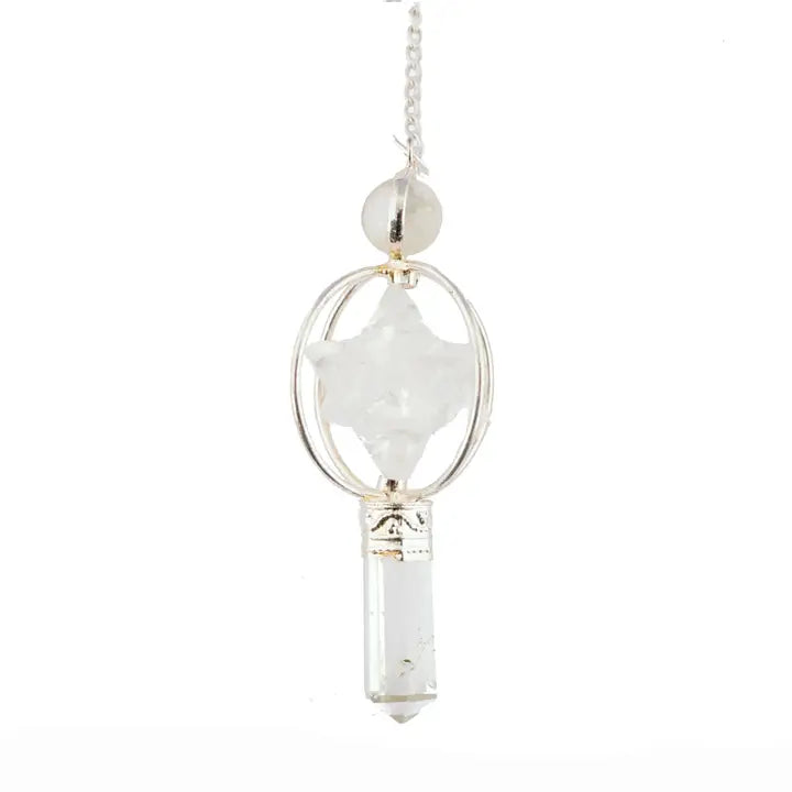 Clear Quartz Merkaba Pendulum – AOLRC