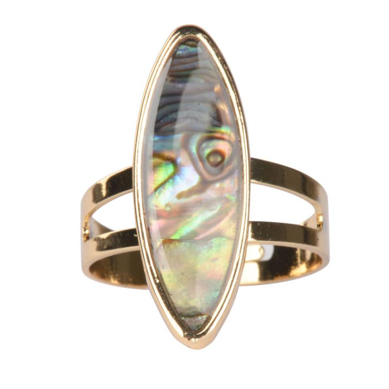 Oval Abalone Ring – AOLRC