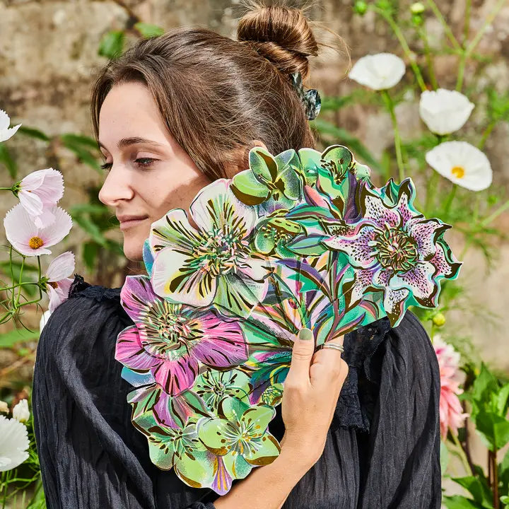 Asta's Flowers Paper Fan – AOLRC